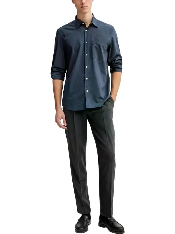 Marc O'polo Chest-pocket Checked Shirt - Blue