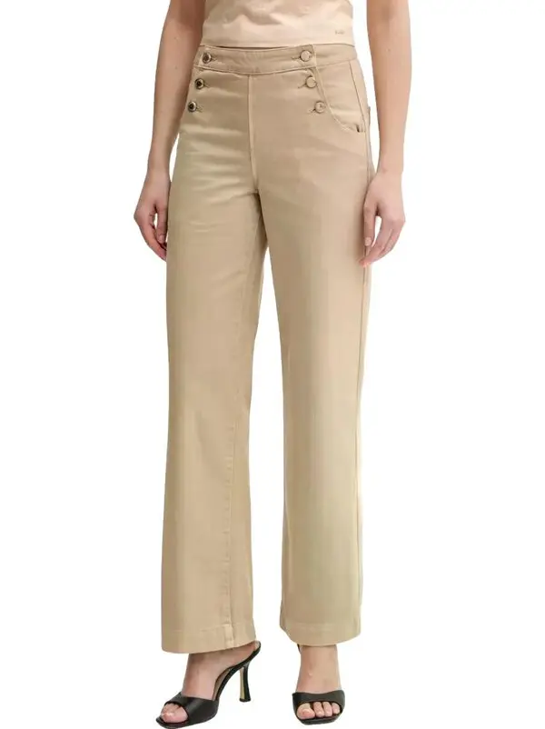 MORGAN Buttoned Trousers - Neutrals