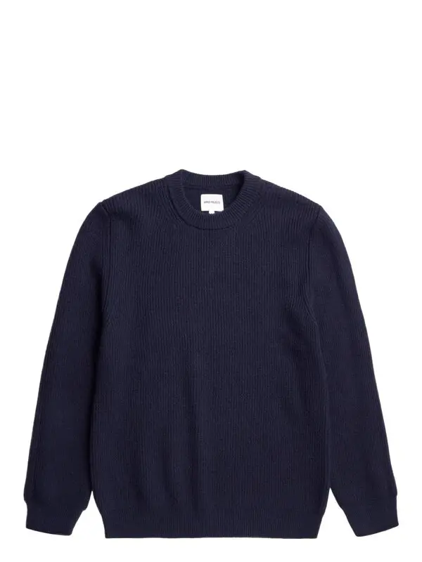 Norse Projects Wool Blend Crew Neck Sweater - Black