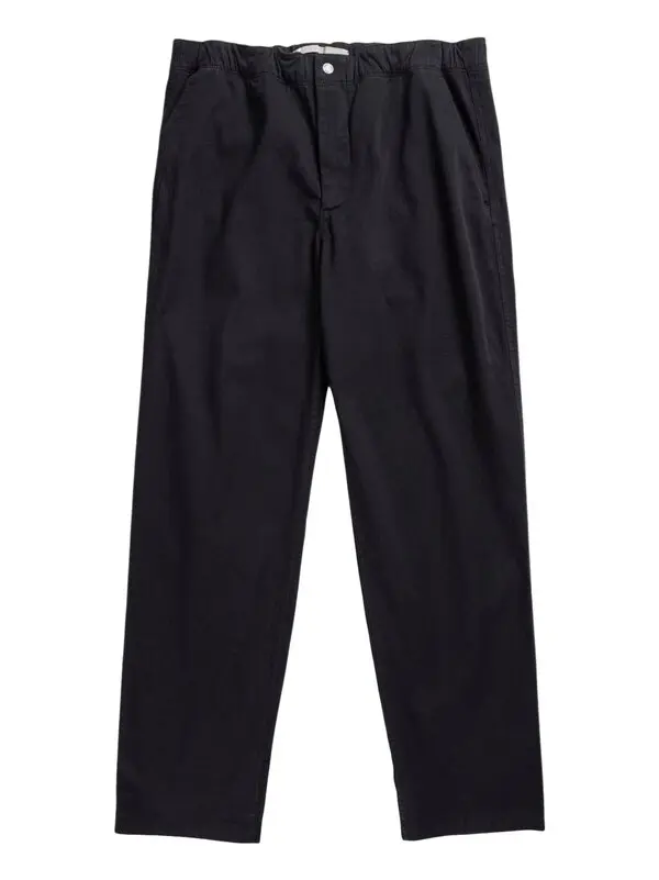 Norse Projects Elastic Waist Casual Trousers With Drawstring - Black