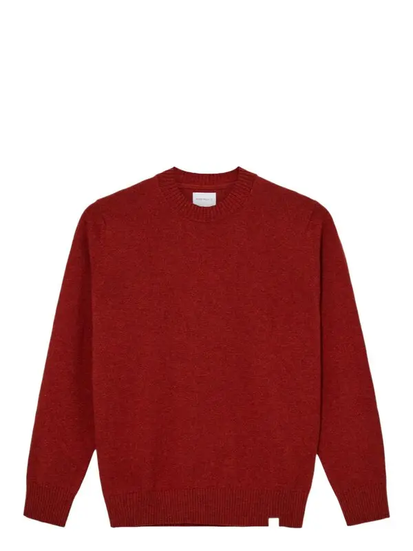 Norse Projects Wool Crew Neck Knit Sweater - Red