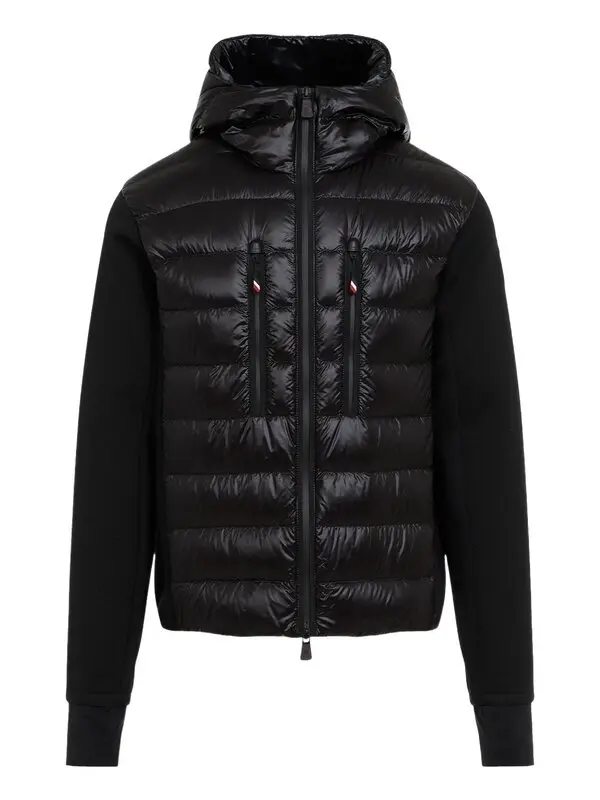 Moncler Hooded Knit Cardigan - Black