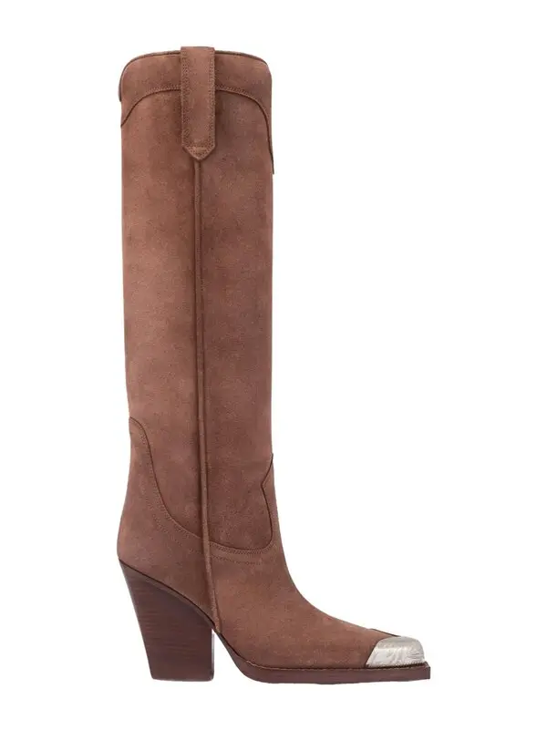 Paris Texas El Dorado Embellished Toe Boots - Red