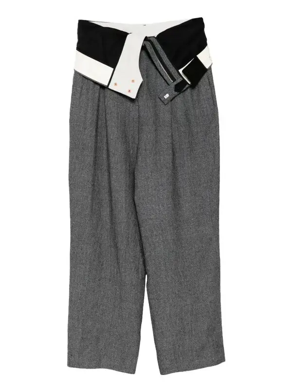 BED J.W. FORD Two Waists Trousers - Grey