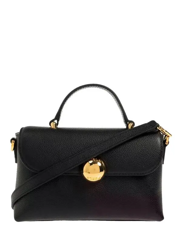 Furla Sfera Leather Tote Bag - Black