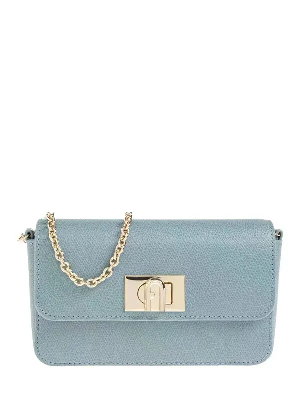 Furla 1927 Mini Leather Crossbody Bag - Blue