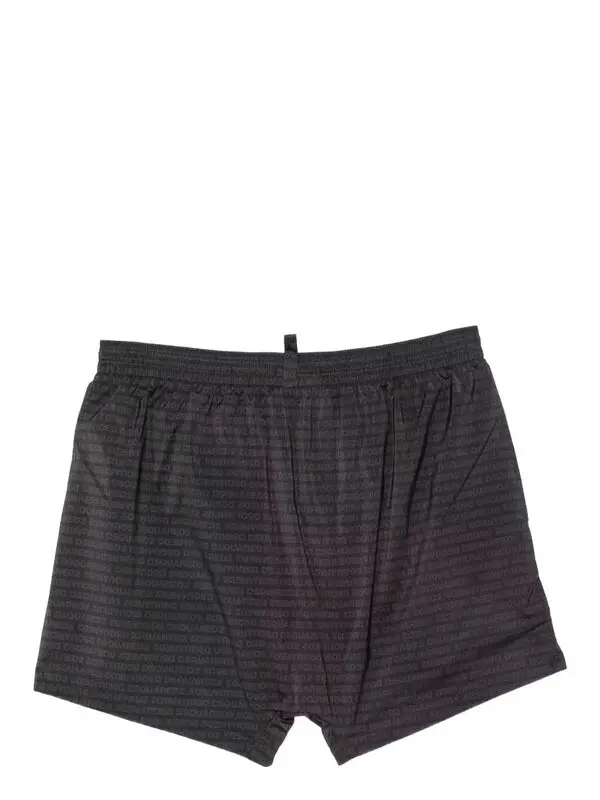 Dsquared2 Logo Print Swim Shorts - Black