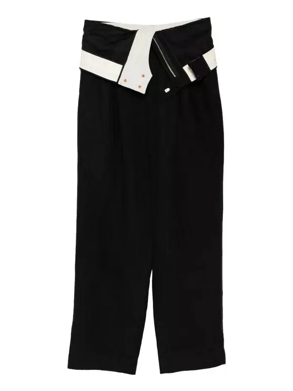 BED J.W. FORD Two Waists Trousers - Black
