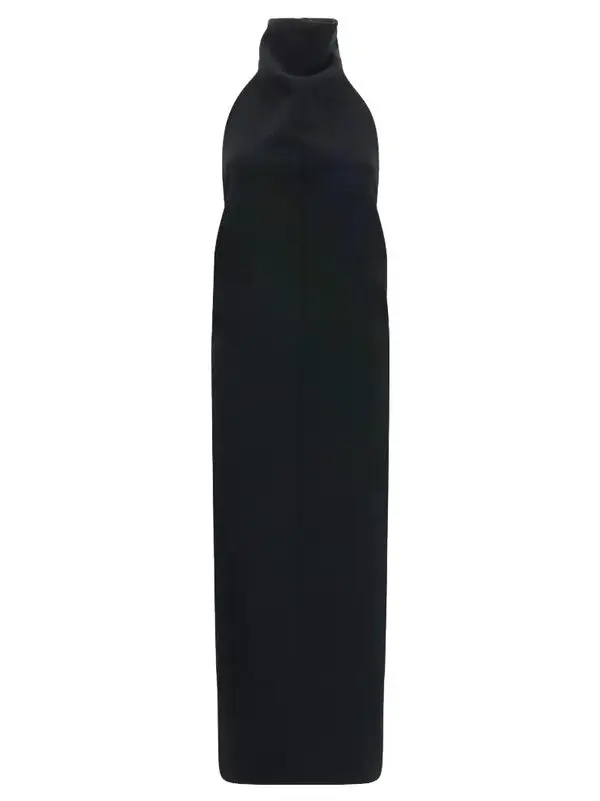 Khaite Roxanne Halterneck Maxi Dress - Black