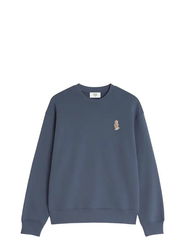 Maison Kitsuné Embroidered Fox Sweatshirt - Shadow Blue