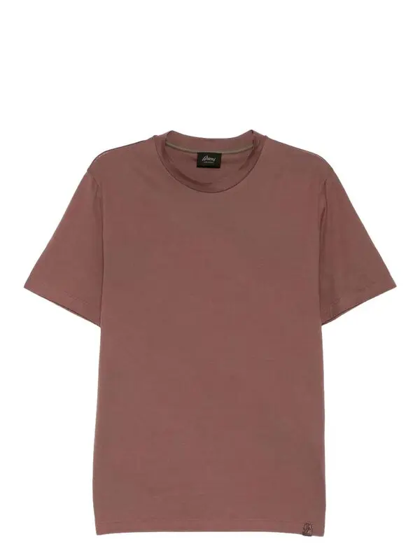 Brioni Gassed Cotton T-shirt - Brown