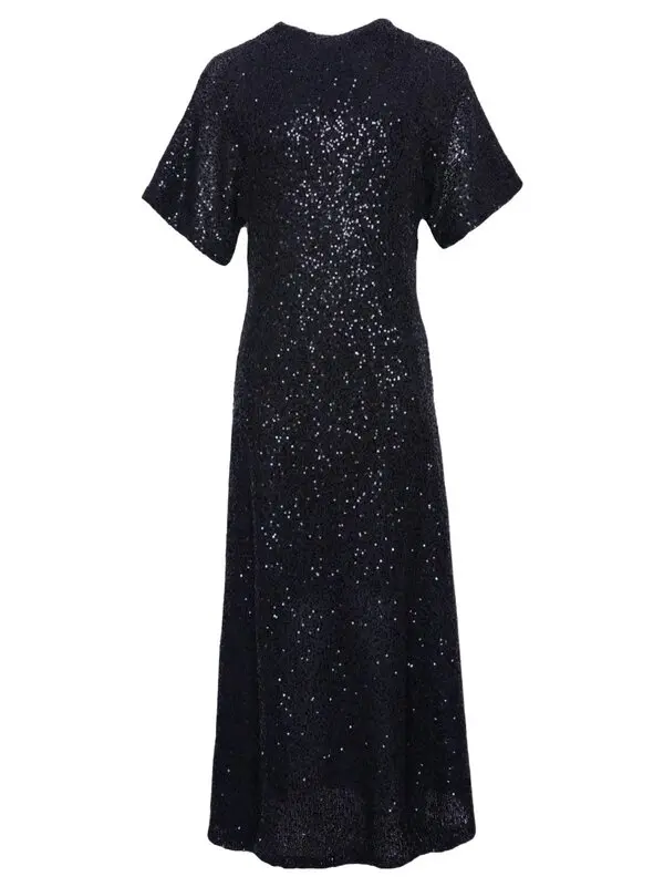 Brunello Cucinelli Sequin-embellished Midi Dress - Black