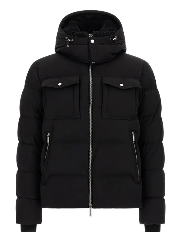 MOORER Alarick Hooded Down Jacket - Black