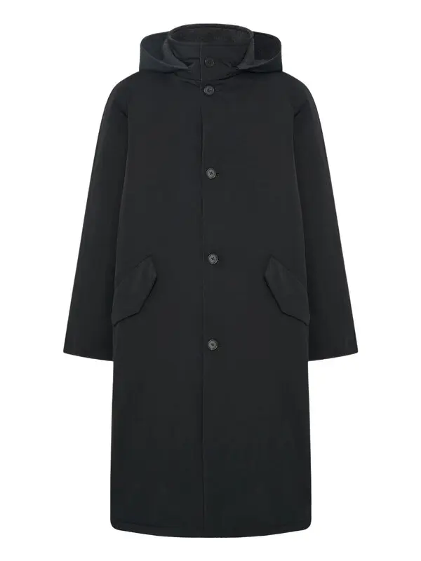 THE ROW Nikar Hooded Coat - Black