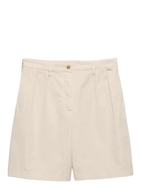 Prada Gabardine Bermuda Shorts - Sand Beige