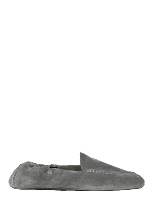 Celine Adam Loafer In Suede Calfskin - Grey