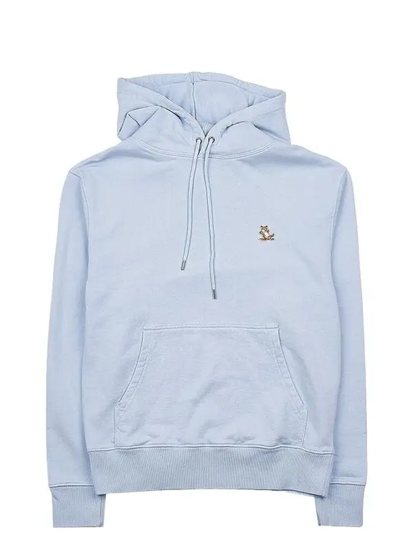 Maison Kitsuné Long Sleeve Hooded Sweatshirt - White