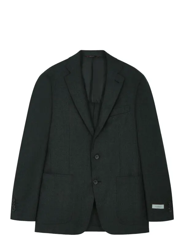 Canali Long-sleeved Suit Jacket - Black