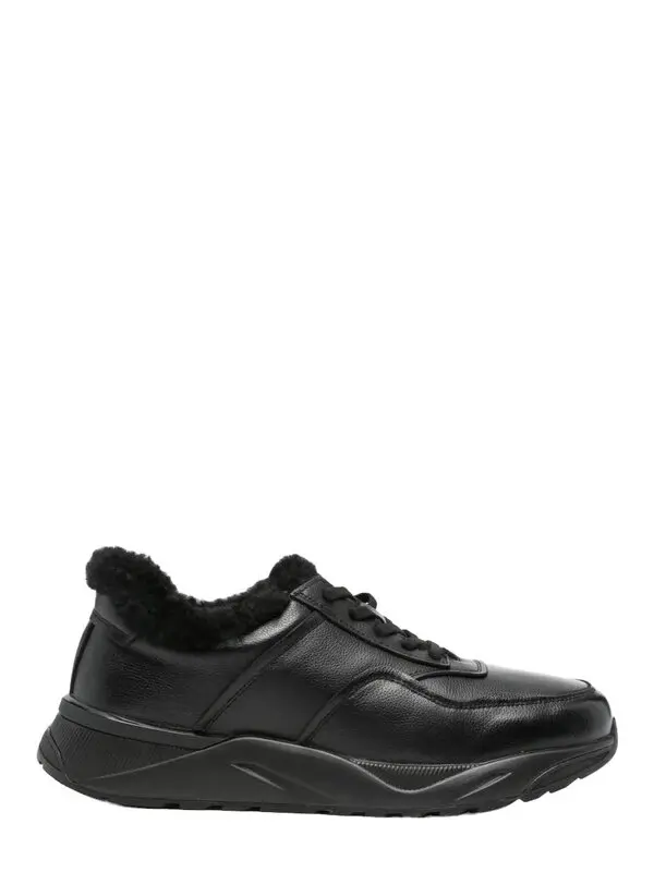 SERGIO MORETTI FIRENZE Round Toe Lace Up Sneakers - Black