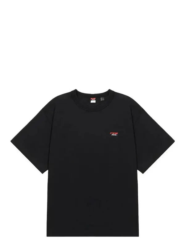 NANGA Box Logo Embroidered T-shirt - Black