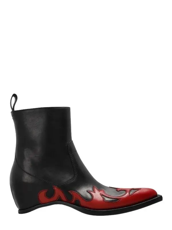 MAISON MARGIELA Flame Wedge Ankle Boots - Black