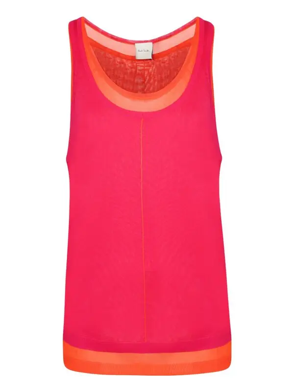 Paul Smith Sleeveless Layered Top - Red