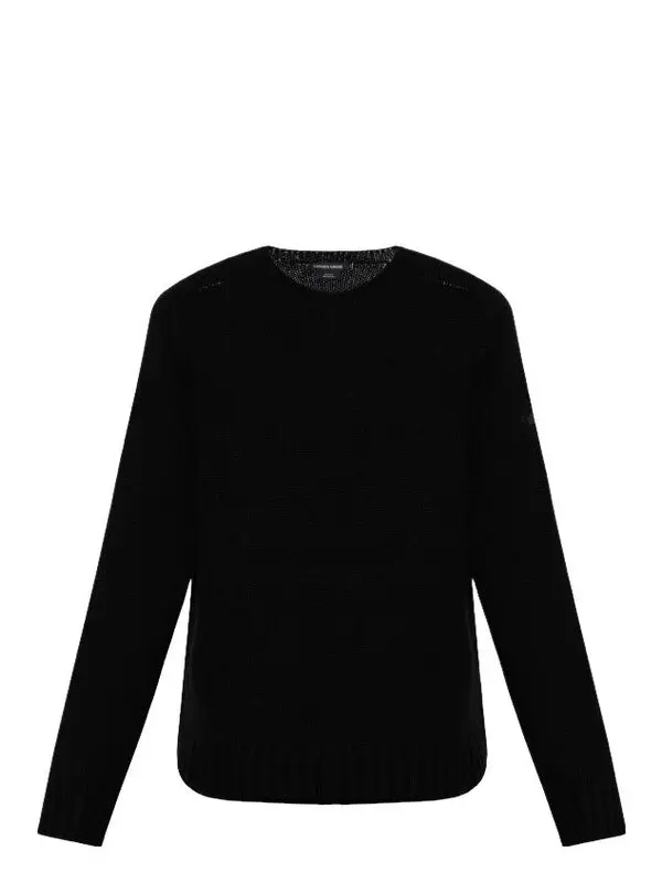 Canada Goose Long Sleeved Ribbed Crew Neck Pullover - Black