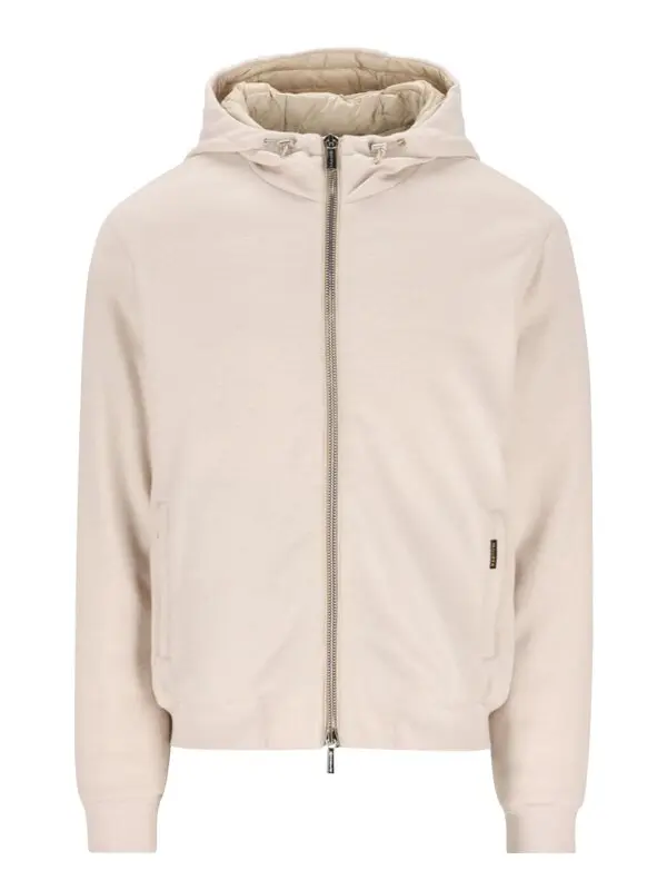 MOORER Drawstring Hooded Jacket - Nude