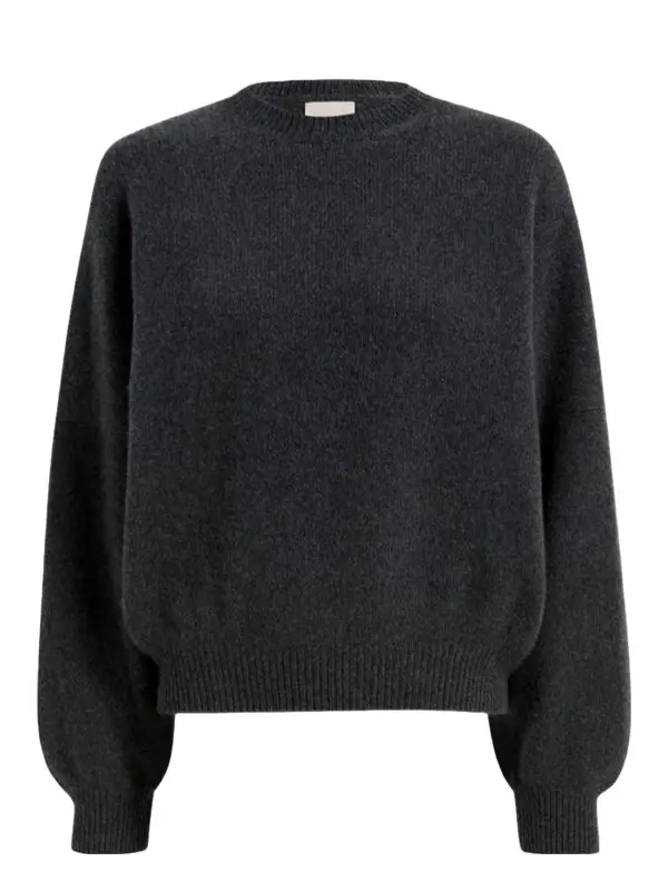 Khaite Margaux Oversized Crew Neck Jumper - Black