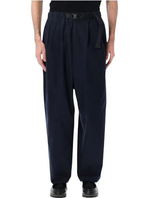 Comme Des Garçons Homme Belted Loose Fit Trousers - Black