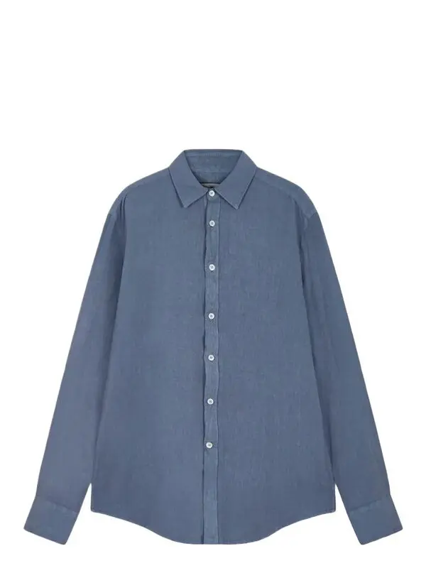 Canali Long-sleeved Shirt - Denim Blue