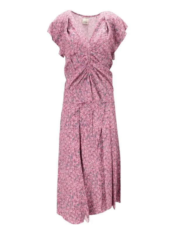 Isabel Marant Étoile Cacia Floral Satin Jacquard Underskirt - Pink