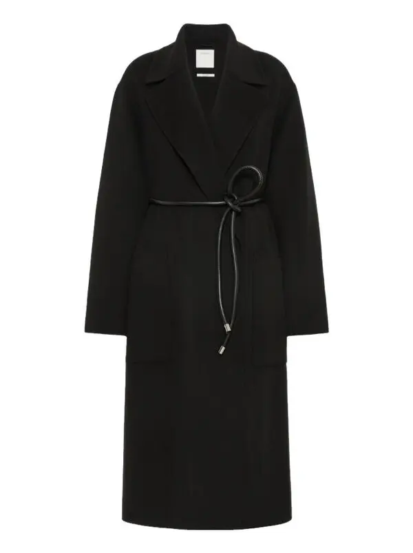 Sportmax Belted Coat - Black