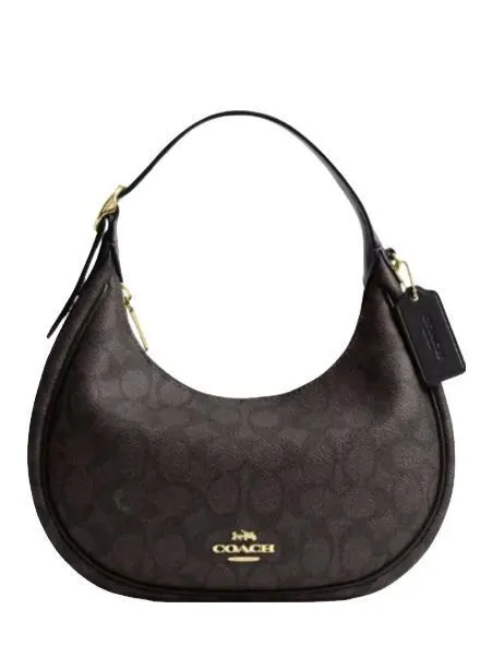 COACH Emily Shoulder Bag In Signature Canvas - Black