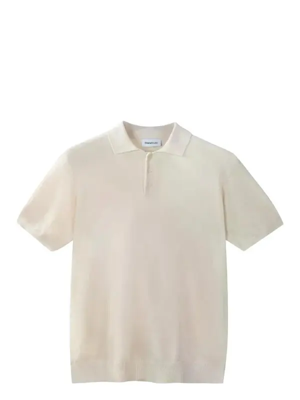 DIANA STUDIO Short-sleeve Knitted Polo Shirt - Neutrals