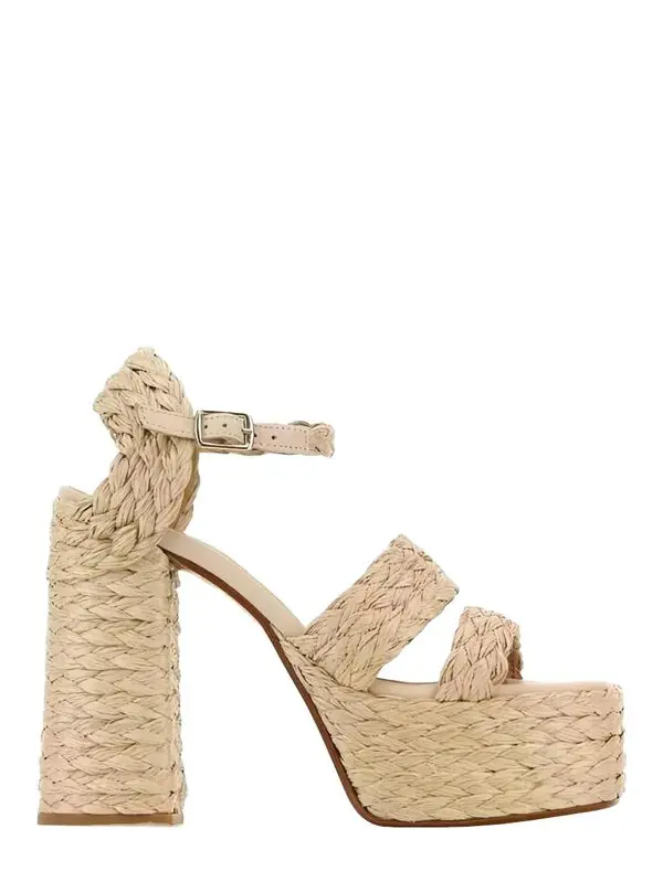 CastaÑer Braided Platform Sandals - Neutrals