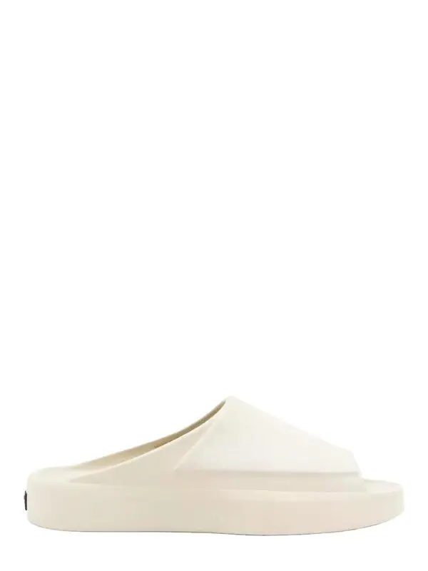 Fear Of God Logo-patch Slip-on Slippers - Neutrals