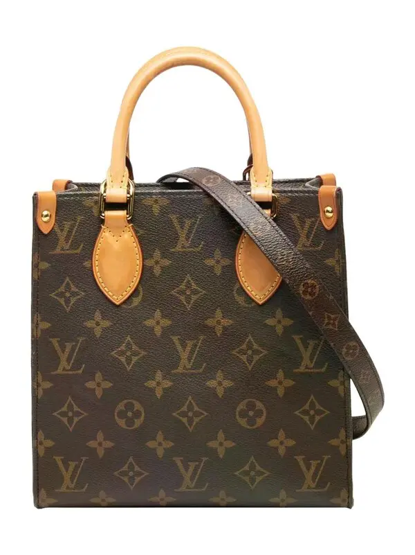 LOUIS VUITTON Monogram Sac Plat Bb Satchel - Brown