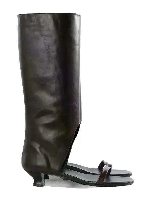 Paloma Wool Knee-high Gaiter Sandals - Black