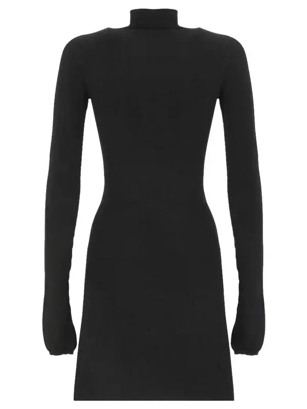 Off-White Logo-print Mini Dress - Black