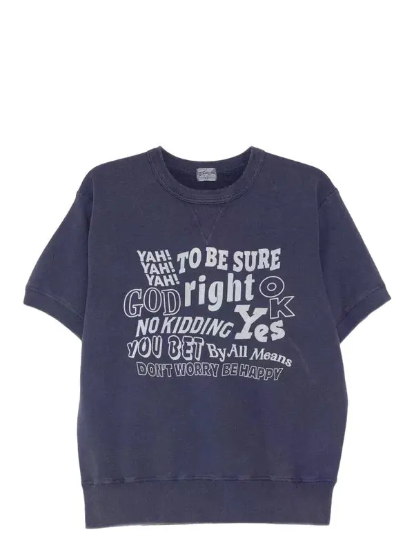 WHITESVILLE Graphic-printed Crew-neck T-shirt - Blue