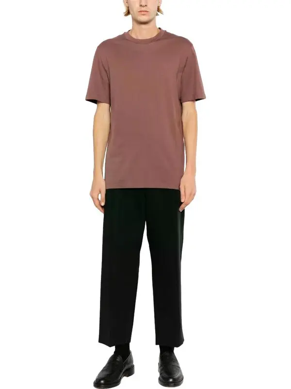 Brioni Gassed Cotton T-shirt - Brown