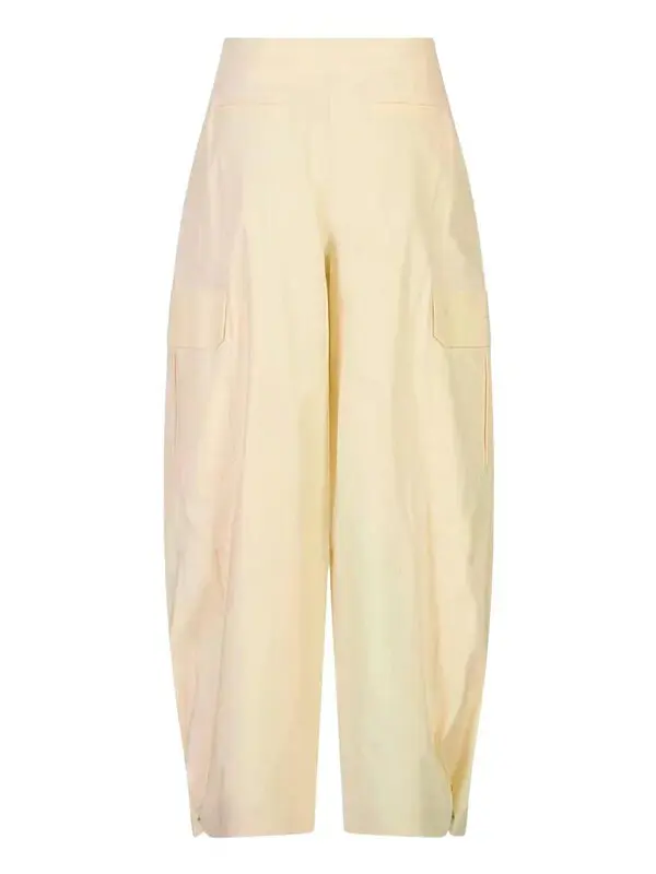MEIMEIJ Beige Pleated Cargo Trousers - Neutrals