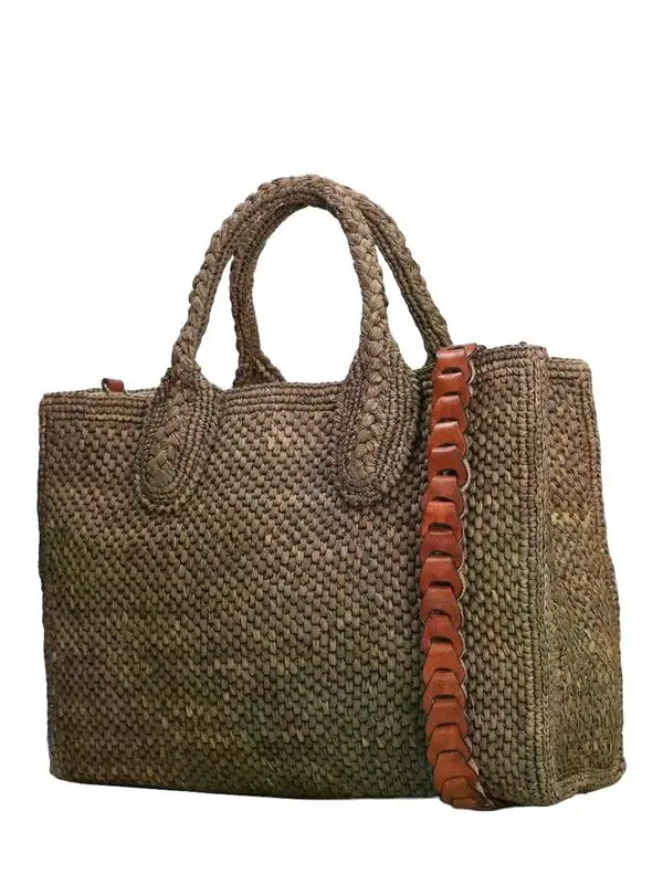 IBELIV Woven Design Tote Bag - Brown