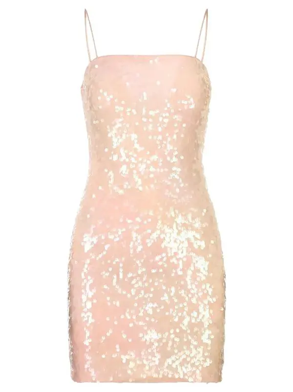 Alice + Olivia Delora Sequin Mini Dress - Pink