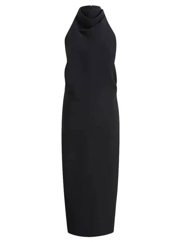 Khaite Roxanne Halterneck Maxi Dress - Black
