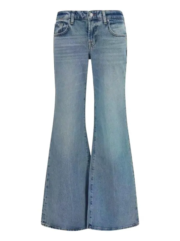 7 For All Mankind Low-rise Five-pocket Jeans - Blue