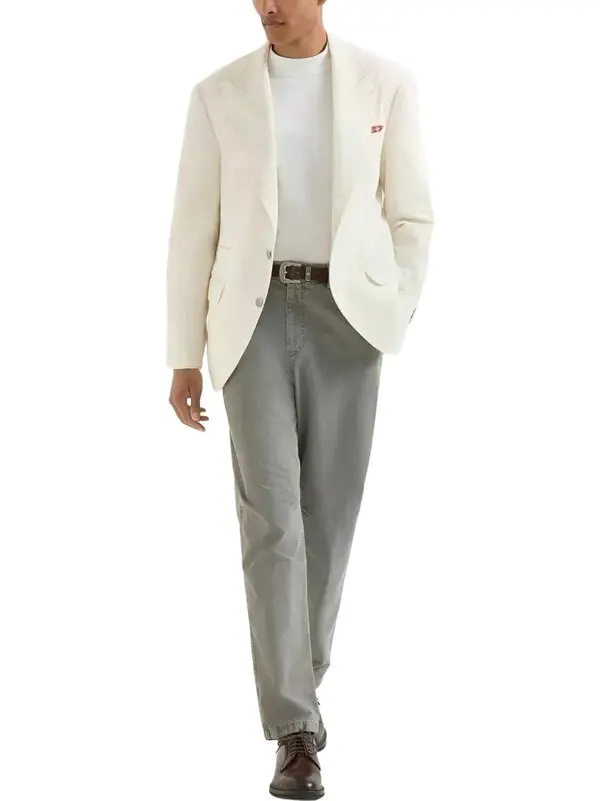 Brunello Cucinelli Gabardine Trousers - Grey