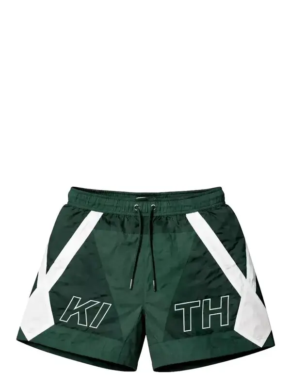 Kith Turbo Panelled Shorts - Green