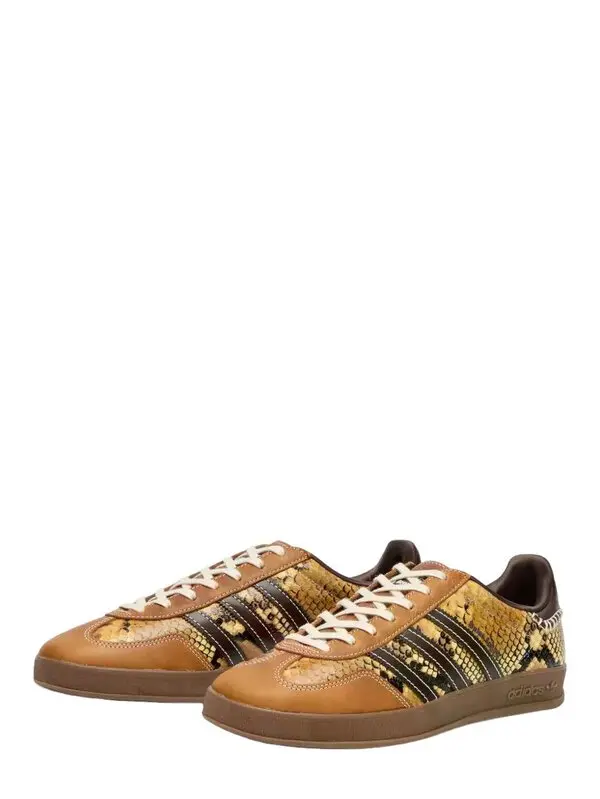 WALES BONNER X Adidas Originals Gazelle Snake-embossed Leather Sneakers - Brown